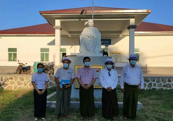 နတ်မောက်မြို့နယ် မြို့နယ်ပြည်သူ့ဆေးရုံကြီးသို့ ကိုဗစ် ၁၉ ကာကွယ်၊ ထိန်းချုပ်၊ ကုသရေးအတွက် အလှူင